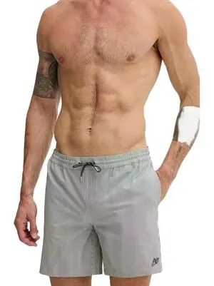 ALLSAINTS Seersucker Striped Swim Shorts - White