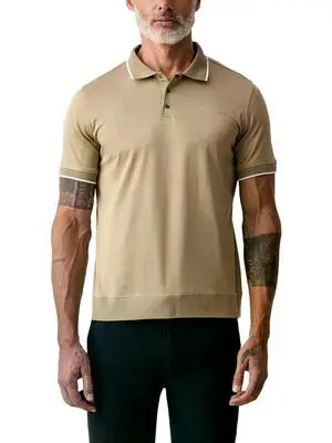 Karl Lagerfeld Logo-plaque Polo Shirt - Neutrals