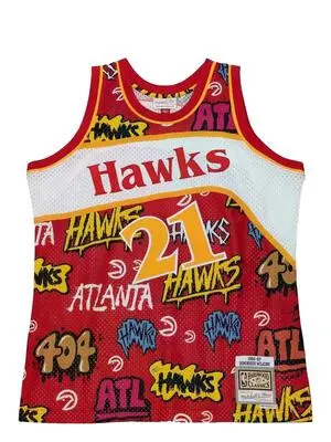 Mitchell & Ness Atlanta Hawks Dominique Wilkins 1986 Swingman Vest - Red