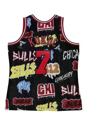 Mitchell & Ness Chicago Bulls 1997 Toni Kukoč Slap Sticker Swingman Vest - Black