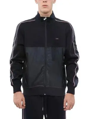 EDEN PARK Olympique Panelled Zip-up Jacket - Black