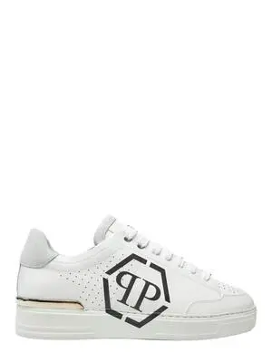 Philipp Plein Hexagon Logo-print Sneakers - White