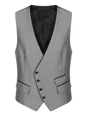 RAMON SANJURJO Waistcoat With Flap Pockets - Grey