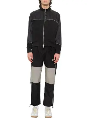 DANIEL PATRICK Panelled Bomber Jacket - Black