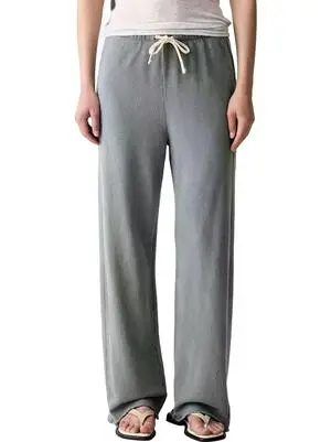 AMERICAN VINTAGE American Vintage Vibtown Drawstring Wide-Leg Track Pants