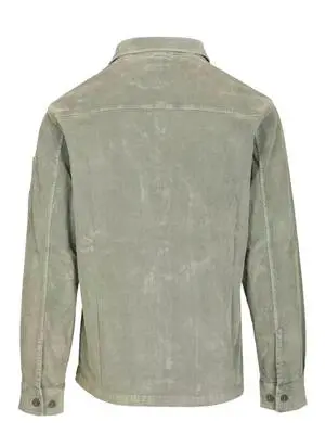 C.P. COMPANY Lens-detail Corduroy Shirt - Grey