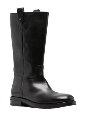Church's Peyton Round-toe Leather Boots - Black
