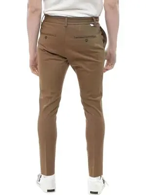 PAOLO PECORA Brera Drawstring Trousers - Brown