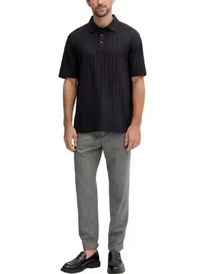 ARMANI EXCHANGE Textured Cotton Polo Shirt
