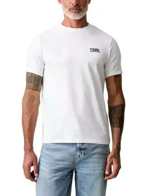 Karl Lagerfeld Logo-print Crew-neck T-shirt - White