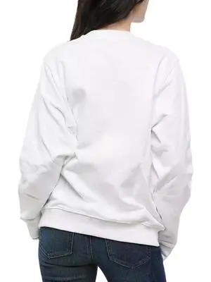 DIESEL® Diesel Logo-Print Brushed Sweatshirt