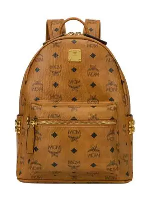Mcm Stark Side Studs Backpack - Brown