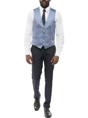 Corneliani Silk Waistcoat - Blue