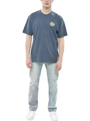 POLAR SKATE CO Logo-print Crew-neck T-shirt - Blue