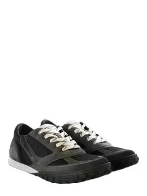 Givenchy Glide Suede-panelled Sneakers - Grey