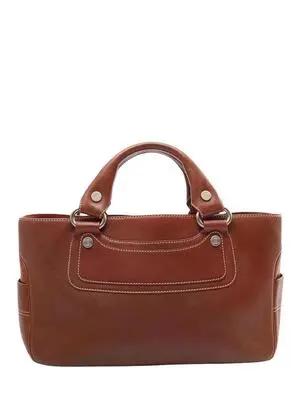 Celine Calfskin Boogie Handbag - Brown