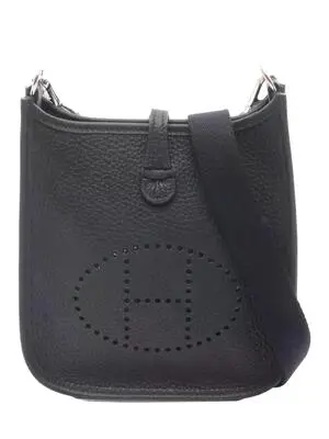 Hermès Clemence Evelyne Tpm 16 Crossbody Bag - Black