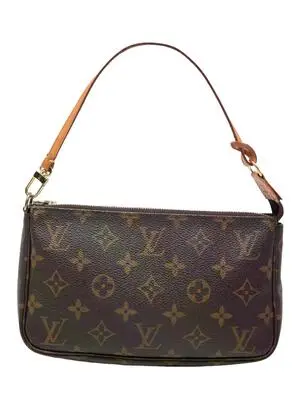 LOUIS VUITTON Monogram Pochette Accessoires Shoulder Bag - Brown