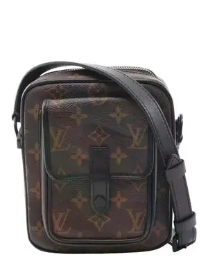 LOUIS VUITTON Monogram Macassar Christopher Wearable Crossbody Bag - Brown