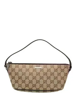 Gucci Gucci GG Canvas Boat Shoulder Bag Neutrals
