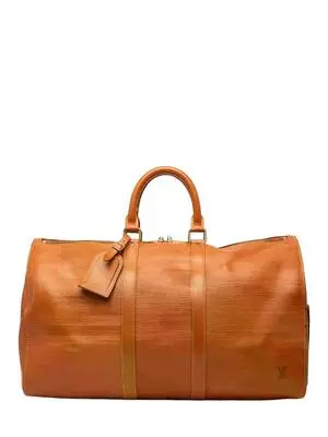 LOUIS VUITTON Louis Vuitton Epi Keepall 45 Travel Bag Brown