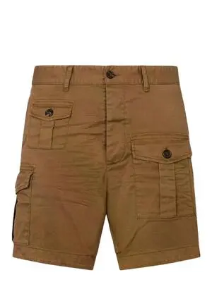 Dsquared2 Button-fastening Cargo Shorts - Brown