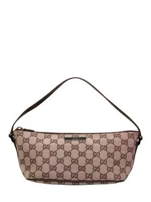 Gucci Gg Canvas Boat Shoulder Bag - Neutrals