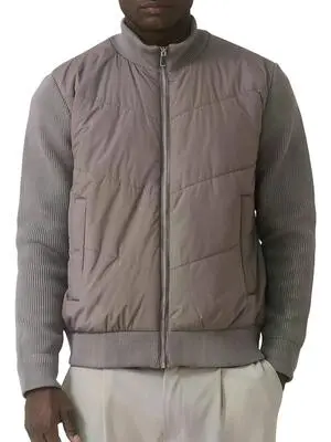 MAUVAIS MAUVAIS Lamarck Quilted Knit-Sleeve Jacket