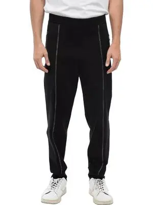 Neil Barrett Tapered-fit Tape-detail Track Pants - Black