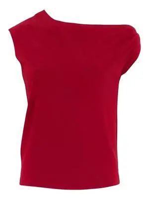 Norma Kamali One-shoulder Sleeveless Top - Red