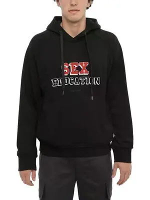 Neil Barrett Embroidered Hoodie - Black