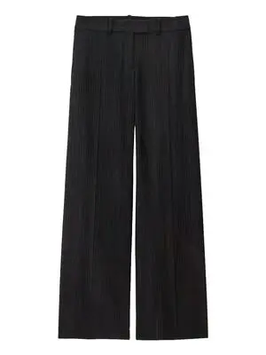 Ba&sh Cely Pinstripe Wide Leg Trousers - Blue