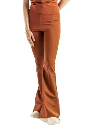 Rick Owens Fine-knit Flared Trousers - Orange