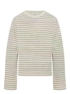 Rag & Bone Kelly Striped Long-sleeve Top - Neutrals