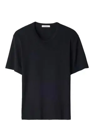 LEMAIRE Rib T-shirt In Jersey - Black