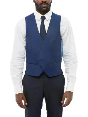 Corneliani Sleeveless V-neck Waistcoat - Blue
