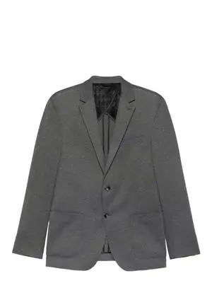 Karl Lagerfeld Melange-effect Single-breasted Blazer - Grey