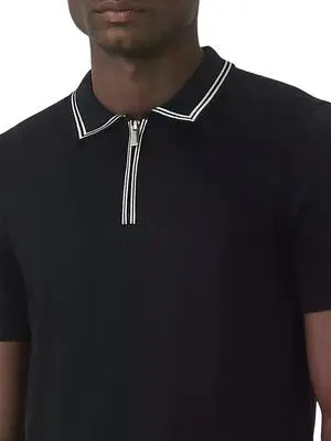 MAUVAIS Zip-fastening Polo Shirt - Blue