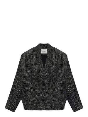 MARANT ETOILE Drogo Bouclé-knit Jacket - Grey