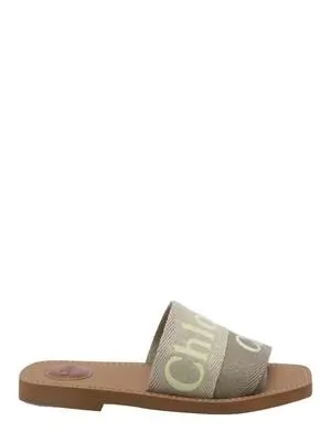 Chloé Woody Flat Sandals - Neutrals