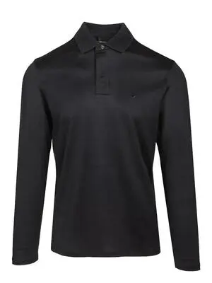 Emporio Armani Long-sleeve Polo Shirt - Blue