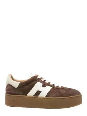 Hogan H698 Logo-patch Sneakers - Brown