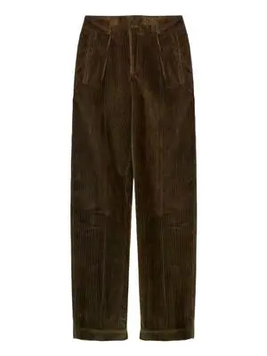 Etro Corduroy Pleated Trousers - Brown