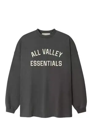 Fear Of God All Valley Essentials" Logo-print Long-sleeve T-shirt - Grey