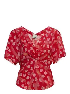 Isabel Marant Étoile Faljane" Floral Print Blouse - Red