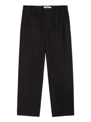 WAX LONDON Glencoe Elasticated Waist Linen Trousers - Black