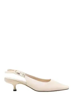 SERGIO MORETTI FIRENZE Pointed-toe Slingback Pumps - Neutrals