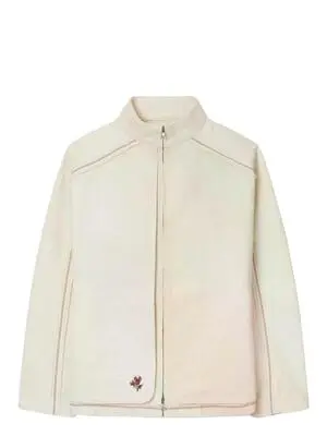 Tory Burch Quilted Logo Jacket - Neutrals