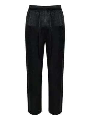DIESEL® Logo-jacquard Elasticated-waistband Trousers - Black