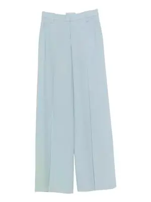 Ermanno Scervino Light Pressed-crease Palazzo Pants - Blue
